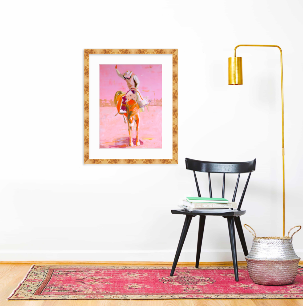 Longest Ride in Light Pink Print - 18 x 24" – Kristle Studio